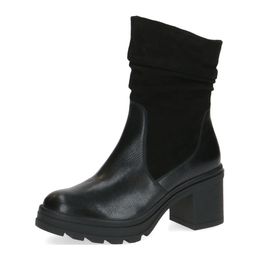 Caprice Damen Stiefelette "Caprice Stiefelette Leder", Gr. 38, schwarz, Leder, Schuhe