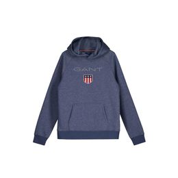 Gant Jungen Sweatshirt "Sweatshirt Shield Hoodie", blau, Gr. 176, Obermaterial: 78% Baumwolle CO. 22% Polyester PES., Sweatshirts