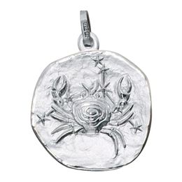 Sternzeichenanh&auml;nger Jobo "Anh&auml;nger Sternzeichen", silber 925, Schmuckanh&auml;nger, Damen, Krebs, Silber 925 (Sterlingsilber), 925 Silber rund