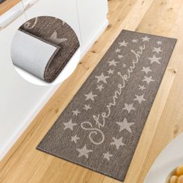 K&uuml;chenl&auml;ufer Hanse Home, B:62cm H:5mm L:150cm, braun, Polypropylen (PP), Teppiche, "Sternek&uuml;che", L&auml;ufer, Rutschfest, K&uuml;chenteppich, K&uuml;che, Teppich,