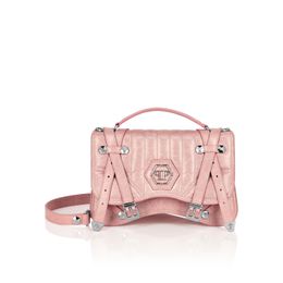 Handtasche Philipp Plein "Hexagon", Damen, 62, nudepink, Taschen Handtasche