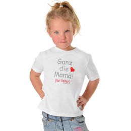 T-Shirt TRIGEMA "TRIGEMA T-Shirt Mamas Liebling", M&auml;dchen, Gr. 92, wei&szlig;, 100% Baumwolle (Bio-Baumwolle kbA), Basic, Shirts T-Shirt