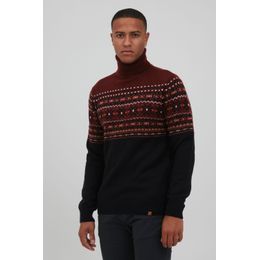 Blend Herren Norwegerpullover "BHTjesse", schwarz, Gr. XXL, Grobstrick, 82% Polyacryl, 18% Polyester, Pullover, Grobstrick Pullover mit Rollkragen