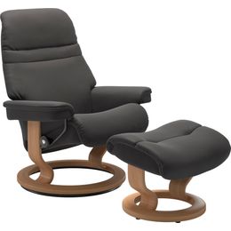 Relaxsessel stressless, B:88cm H:103cm T:78cm, grau, Leder BATICK: BATICK ist ein leicht korrigiertes, durchgef&auml;rbtes und genarbtes M&ouml;belleder, bei