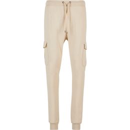 DEF Herren Stoffhose "DEF Herren DEF Gringo Sweatpants Beige"creme, Gr. XL, unifarben, 80% Baumwolle, 20% Polyester, Hosen