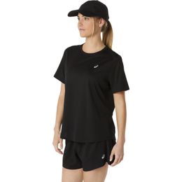 Laufshirt asics "asics CORE TOP", Damen, Gr. XS (34), schwarz (performance schwarz), Obermaterial: 100% Polyester, Shirts Laufshirt