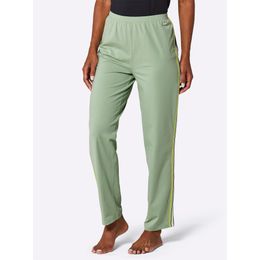 Jerseyhose feel good, Damen, Gr. 36/38, Normalgr&ouml;&szlig;en, gr&uuml;n (eucalyptus), 95% Baumwolle, 5% Elasthan, meliert, unifarben, Hosen Jerseyhose