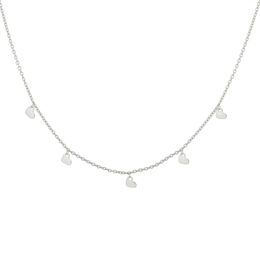 CAI CA&Iuml; Damen Kette mit Anh&auml;nger "925 Silber rhodiniert Anh&auml;nger Herzen", 38+5cm, Silber 925 (Sterlingsilber), L: 43, wei&szlig;, Silber 925 (Sterlingsilber),