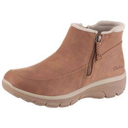 Skechers Damen Winterboots "EASY GOING-INTO FALL", Gr. 36braun, Lederimitat, Schuhe, Boots mit Rei&szlig;verschluss