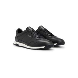 BOSS Herren Sneaker "Sneaker Zayn Lowp lt", Gr. 41, schwarz, Obermaterial: 100% Rindsleder Leather cow. Futter: 100% Rindsleder Leather cow. 100%