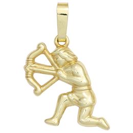 Sternzeichenanh&auml;nger Jobo "Anh&auml;nger Sternzeichen", gelbgold 333, Schmuckanh&auml;nger, Damen, Sch&uuml;tze, Gelbgold 333, 333 Gold