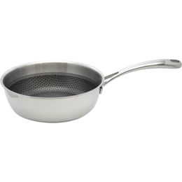 ELO PREMIUM Sauteuse "Relief Evolution Sauteuse", 1,3 l + &Oslash; 20cm + H&ouml;he 8,5cmedelstahl, T&ouml;pfe, durchgehender Aluminium-Kern, au&szlig;en magnetischer