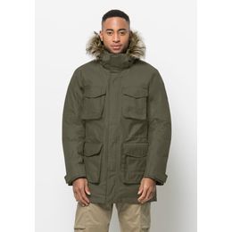 Jack Wolfskin Herren Funktionsparka "WINTERFROST DOWN PARKA M"island, moss, Gr. S, OBERSTOFF 76% BAUMWOLLE, 24% POLYESTER FUTTER 100% POLYESTER 1.