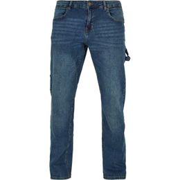 Urban Classics Herren Bequeme Jeans "Urban Classics Herren Carpenter Back Jeans"sand destroyed washed, Gr. 40, unifarben, 98% Baumwolle, 2% Elasthan,
