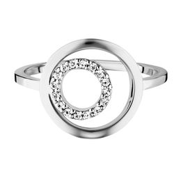 CAI CA&Iuml; Fingerring "925/- Sterling Silber rhodiniert Topas", 058 (18,5), 0,08, Silber 925 (Sterlingsilber), wei&szlig;, Silber 925 (Sterlingsilber), Fingerringe