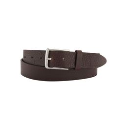 Bernd G&ouml;tz Lederg&uuml;rtel BERND G&Ouml;TZ, Damen, Gr. 100, braun (dunkelbraun), Leder, unifarben, Basic, G&uuml;rtel Lederg&uuml;rtel, mit dekorativer Narbenstruktur