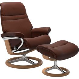 Relaxsessel stressless, B:79cm H:103cm T:73cm, braun, Leder BATICK: BATICK ist ein leicht korrigiertes, durchgefärbtes und genarbtes Möbelleder, bei