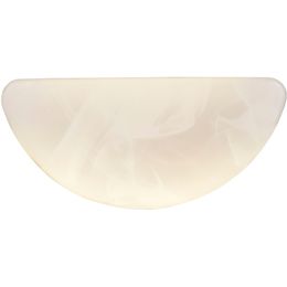 LED Wandleuchte "UMBRIA, LED Wandlampe Kunststoff Alabaster weiß 4000K kaltweißes Licht", 1, H: 3,5cm, 1 Stk.weiß, alabaster, REALITY LEUCHTEN,