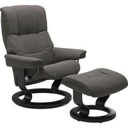 Relaxsessel stressless, B:79cm H:101cm T:73cm, grau, Leder BATICK: BATICK ist ein leicht korrigiertes, durchgefärbtes und genarbtes Möbelleder, bei