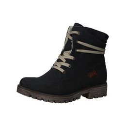 Rieker Damen Schn&uuml;rstiefelette "Rieker Stiefelette Lederimitat", Gr. 38pazifik, Lederimitat, Schuhe