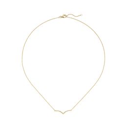 Jobo Damen Kette mit Anh&auml;nger "Goldkette Colier 45 cm", Gelbgold 585, L: 45gelbgold 585, Gelbgold 585, Halsketten, 585 Gold