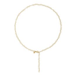 CAI CA&Iuml; Damen Collierkettchen "925 Silber vergoldet Herzchenkette Y-Kette", 45cm, Silber 925 (Sterlingsilber), L: 45, gelb, Silber 925 (Sterlingsilber),