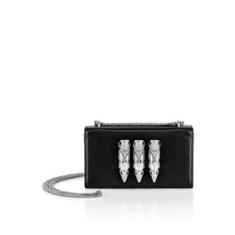 Schultertasche Philipp Plein "Schultertasche", Damen, 02, schwarz, Taschen Schultertasche