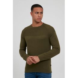 Blend Herren Strickpullover "BHAdriano"winter moss, Gr. XXL, Feinstrick, 100% Baumwolle, Pullover, Feinstrick-Pullover mit Ziern&auml;hten