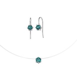 Smart Jewel Damen Schmuckset "Collier mit Ohrschmuck, Silber 925", onesizegr&uuml;n, Silber 925 (Sterlingsilber), Schmuck_Sets