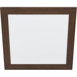 Eglo Deckenleuchte "PIGLIONASSO", H: 5,5cm, 1 Stk., weiß, Wohnzimmer, Leuchten, Deckenleuchte Holz, Kunststoff - 20W - Neutralweiß