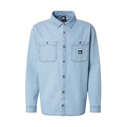 Quiksilver Athletic Button Up Shirt 'BOZEMAN' male Blue size L