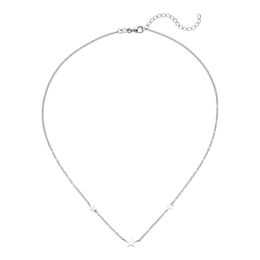 Collier JOBO "Kette mit 3 Sternen", silberfarben, Halsketten, Damen, Silber 925 (Sterlingsilber), L: 43, Collier, 925 Silber 43 cm