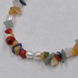 Firetti Damen Collier "Schmuck Geschenk Colorful gemstone chips", Kunststoff Metall, L: 54, bunt, Kunststoff, Metall, Halsketten, mit Achat - mit