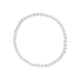Jobo Damen Armband "Muschelkern-Perlen 4 mm", 17cm, Perlen, wei&szlig;, Perlen, Armb&auml;nder, wei&szlig; 17 cm