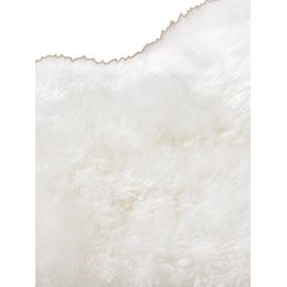 Teppich HEINE HOME Gr. 1, beige (wollwei&szlig;), B:68cm H:70mm L:100cm, Lammfell, Lammwolle, Teppiche, Fellteppich Schurwollteppich Teppich