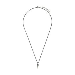 Amor Herren Kette mit Anh&auml;nger, Edelstahl, L: 60 B: 2mm, silber, Edelstahl, B:2mm, Halsketten