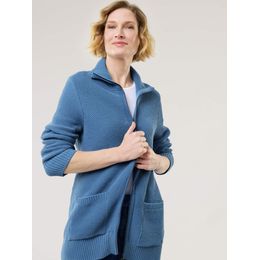 Walbusch Zip-Longstrickjacke