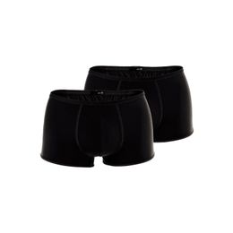 HOM Herren Boxershorts "Boxershort 2er Pack", Gr. L, schwarz, Obermaterial: 76% Polyamid PA. 24% Elasthan EL., Unterhosen