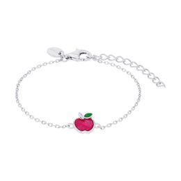 Kinder Armband "Apfel", 15cm, Silber 925 (Sterlingsilber)silberfarben, pink, gr&uuml;n, Prinzessin Lillifee, Silber 925 (Sterlingsilber), Armb&auml;nder