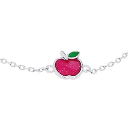 Armband "Apfel", 15cm, Silber 925 (Sterlingsilber), rot, Prinzessin Lillifee, Silber 925 (Sterlingsilber), Armb&auml;nder