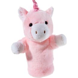Heunec Kinder Handpuppe "Einhorn", rosa, H:25cm, Puppen