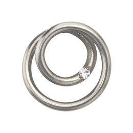 Jobo Damen Runder Anh&auml;nger "Platinanh&auml;nger 14 mm", SI = kleine Einschl&uuml;sse, Diamanten Platin 950platin 950, Diamanten, Platin 950, Schmuckanh&auml;nger,