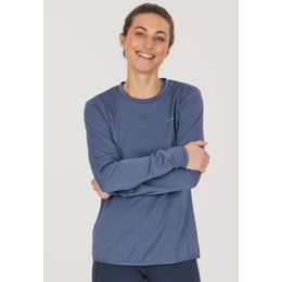 Funktionsshirt Endurance "Leah", Herren, Gr. 34, blau (dunkelblau), 93% Polyester, 7% Elasthan, meliert, normal, Rundhals, Shirts Funktionsshirt, mit reflektierenden Details