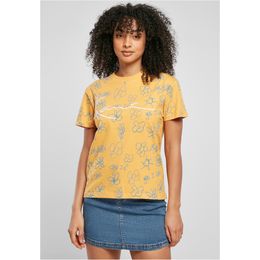 Karl Kani Herren Langarmshirt "Karl Kani Damen Signature Flower Tee"light orange, Gr. XS, bedruckt, 100% Baumwolle, Shirts