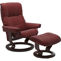 Relaxsessel stressless, B:75cm H:99cm T:73cm, rot, Leder BATICK: BATICK ist ein leicht korrigiertes, durchgefärbtes und genarbtes Möbelleder, bei dem