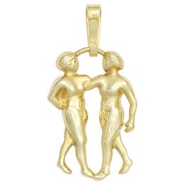 Sternzeichenanh&auml;nger Jobo "Anh&auml;nger Sternzeichen", gelbgold 333, Schmuckanh&auml;nger, Damen, Zwilling, Gelbgold 333, 333 Gold