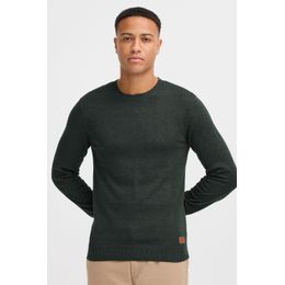 Blend Herren Strickpullover "BHLars", gr&uuml;n, Gr. XXL, unifarben, Feinstrick, 50% Baumwolle, 50% Polyester, Pullover, Strickpullover mit aufgestickten