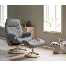Relaxsessel stressless, B:83cm H:105cm T:74cm, grau, Leder BATICK: BATICK ist ein leicht korrigiertes, durchgef&auml;rbtes und genarbtes M&ouml;belleder, bei