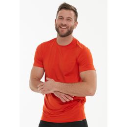 Endurance Herren Funktionsshirt "Hubend", orange, Gr. L, unifarben, 47% Polyester, 47% Polyester, 6% Elasthan, Shirts, aus atmungsaktivem Material