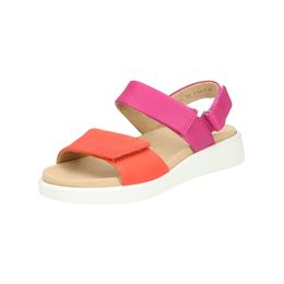 Ara Damen Keilsandalette "Ara Sandalen Leder", Gr. 38, orange, Leder, Schuhe